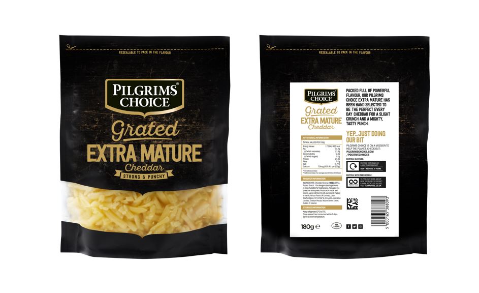 New Pilgrims Choice Pack is the Green Choice for Grated Cheese - Ornua
